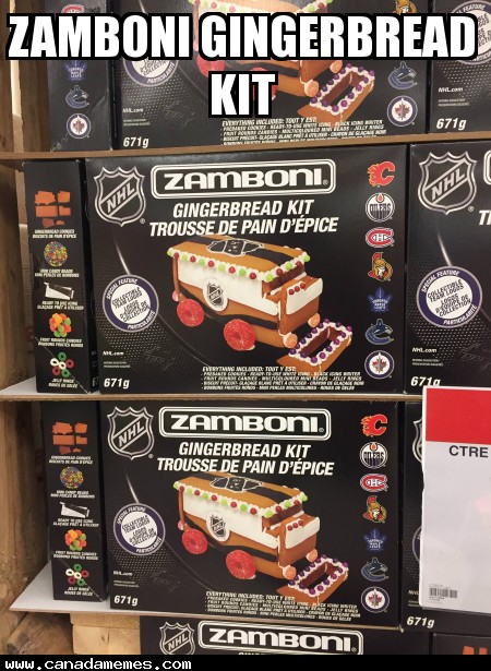 Zamboni Gingerbread Kit!! - 🇨🇦 Canada Memes