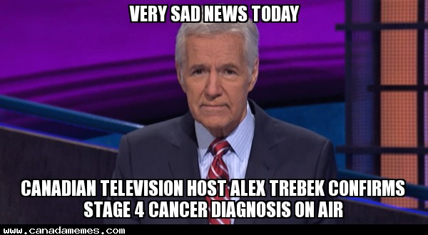 🇨🇦 Sad News...Canadian Television Host Alex Trebek Confirms Stage 4 ...